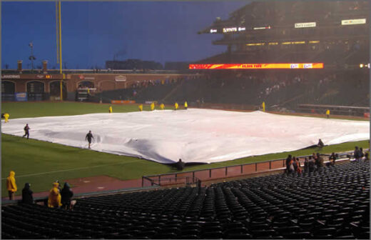 Baseball tarps and covers